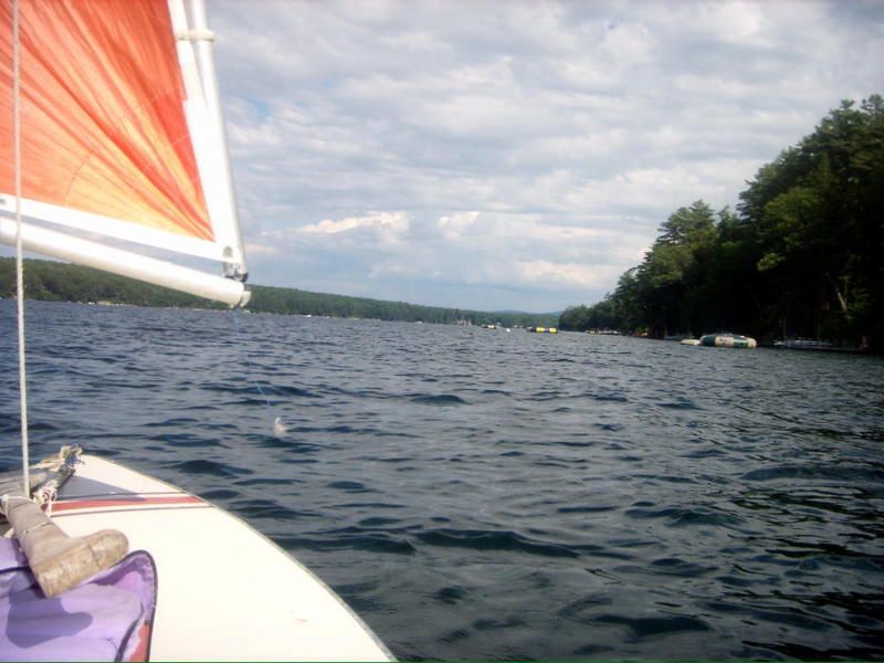 Sunfish Halyard rigging to raise/lower sail on the water | SailingForums.com