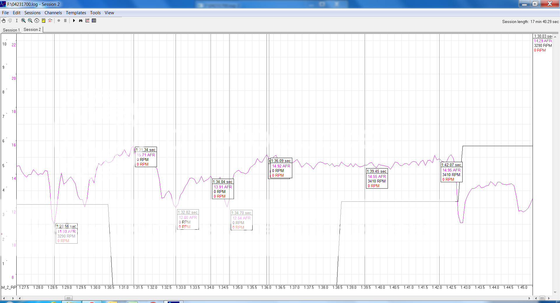 AFR Readings 1st Try | The Lotus Cars Community